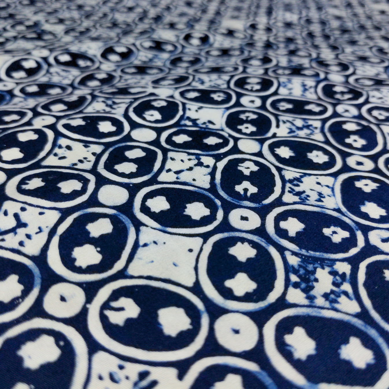 Traditional Batik Fabric - Kawung Print | Quilting Fabric UK – Textile ...