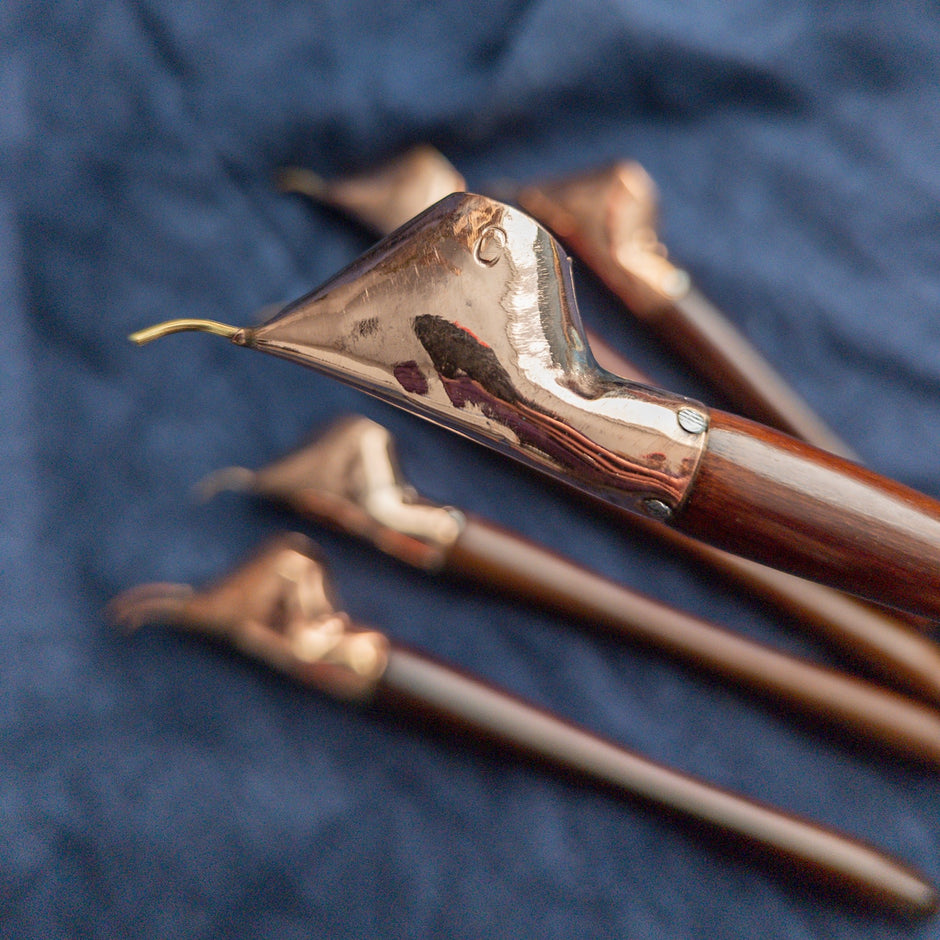 Copper Batik Tjanting | Teak Handled Java Cantings – Textile Traders