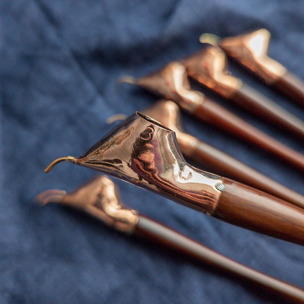 Copper Batik Tjanting | Teak Handled Java Cantings – Textile Traders